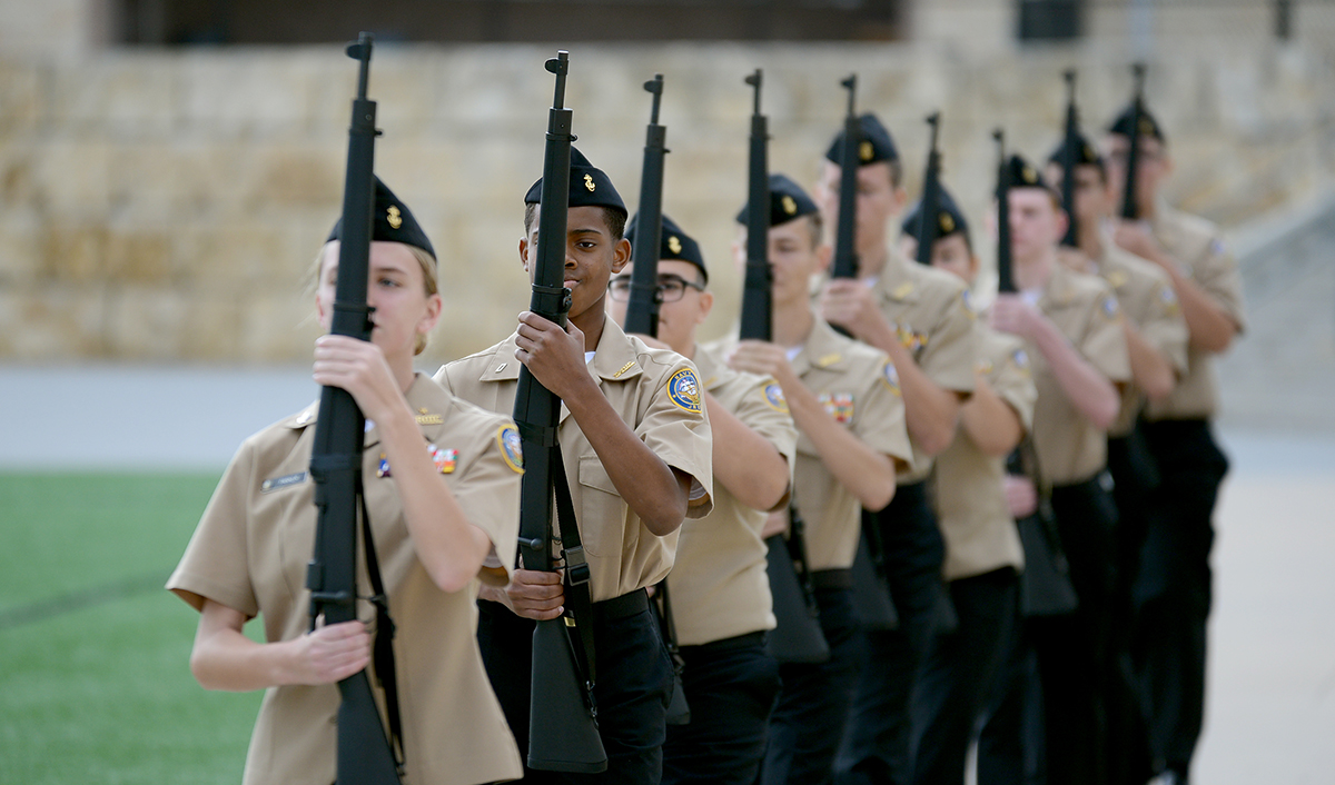 Lone Star Company Navy JROTC conducts annual inspection | Leander ISD News