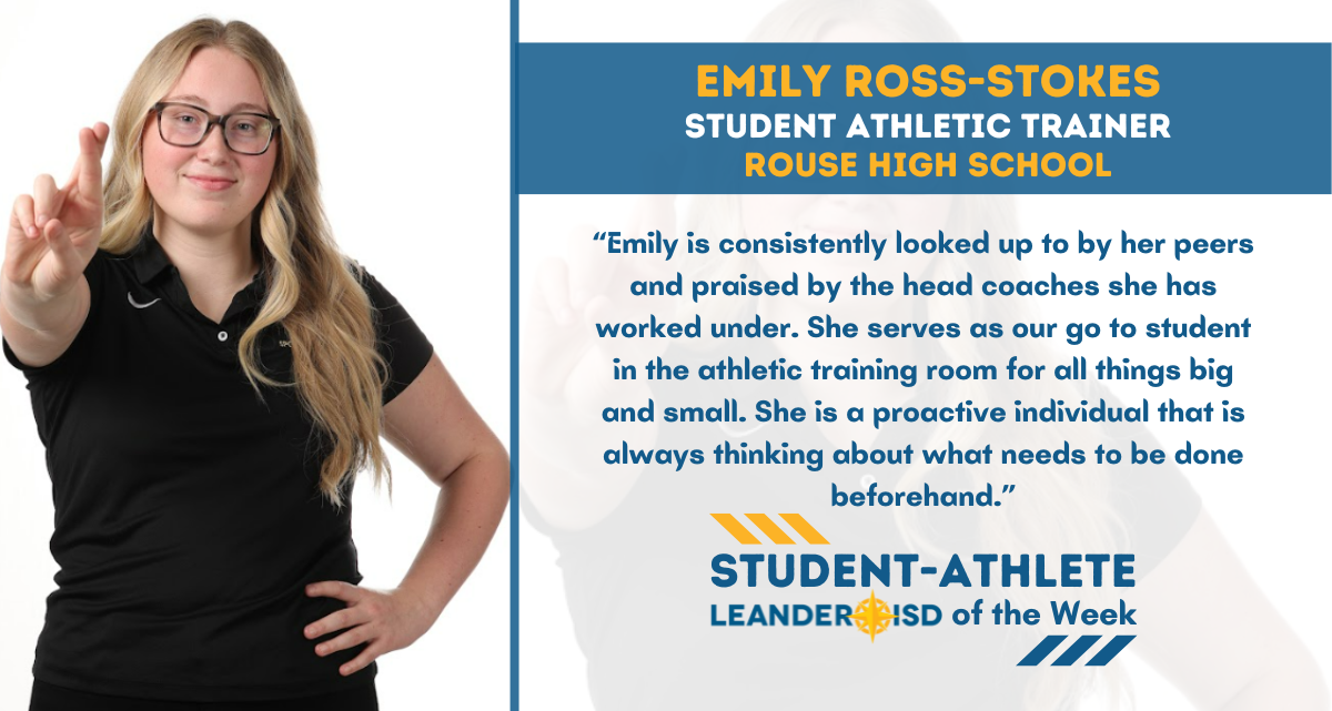 Student Athletic Trainer of the Week: March 4, 2024 | Leander ISD News