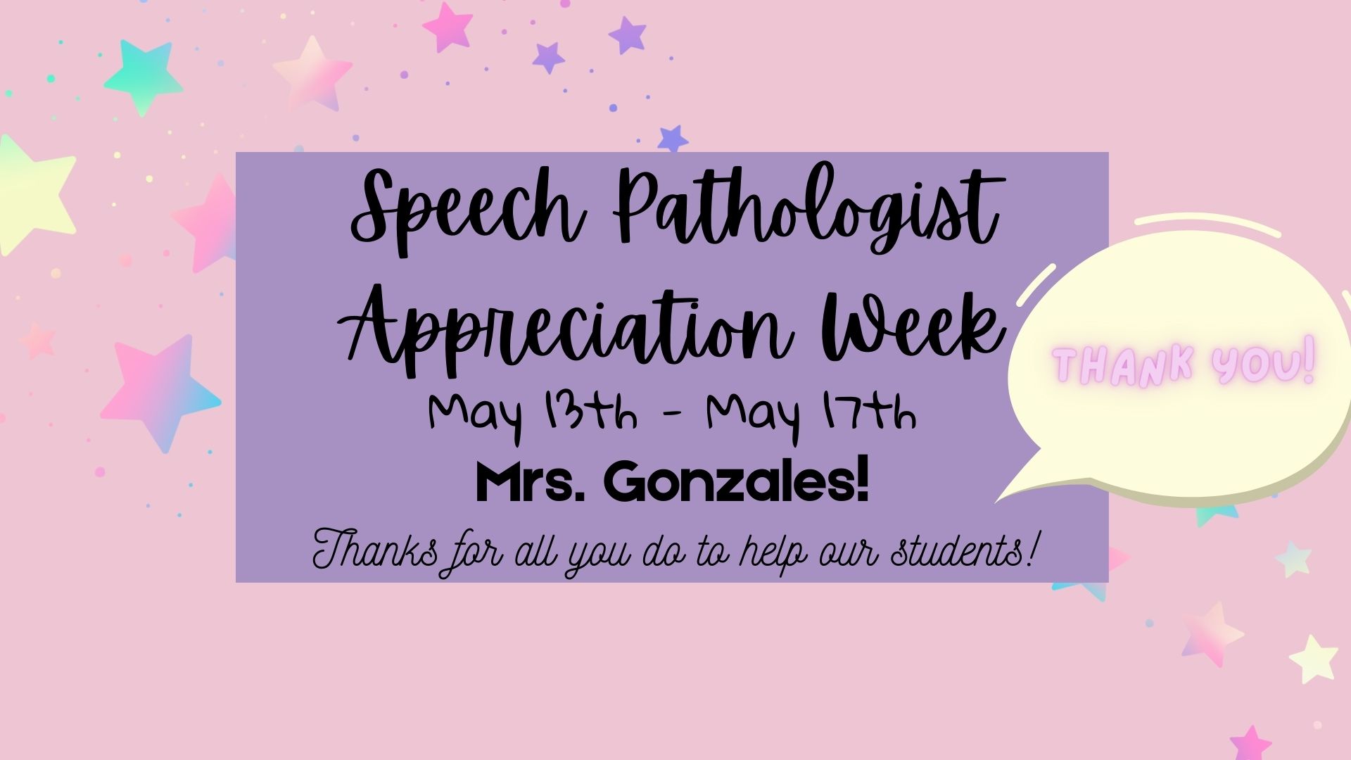 Speech Pathologist Appreciation Week | Leander ISD News