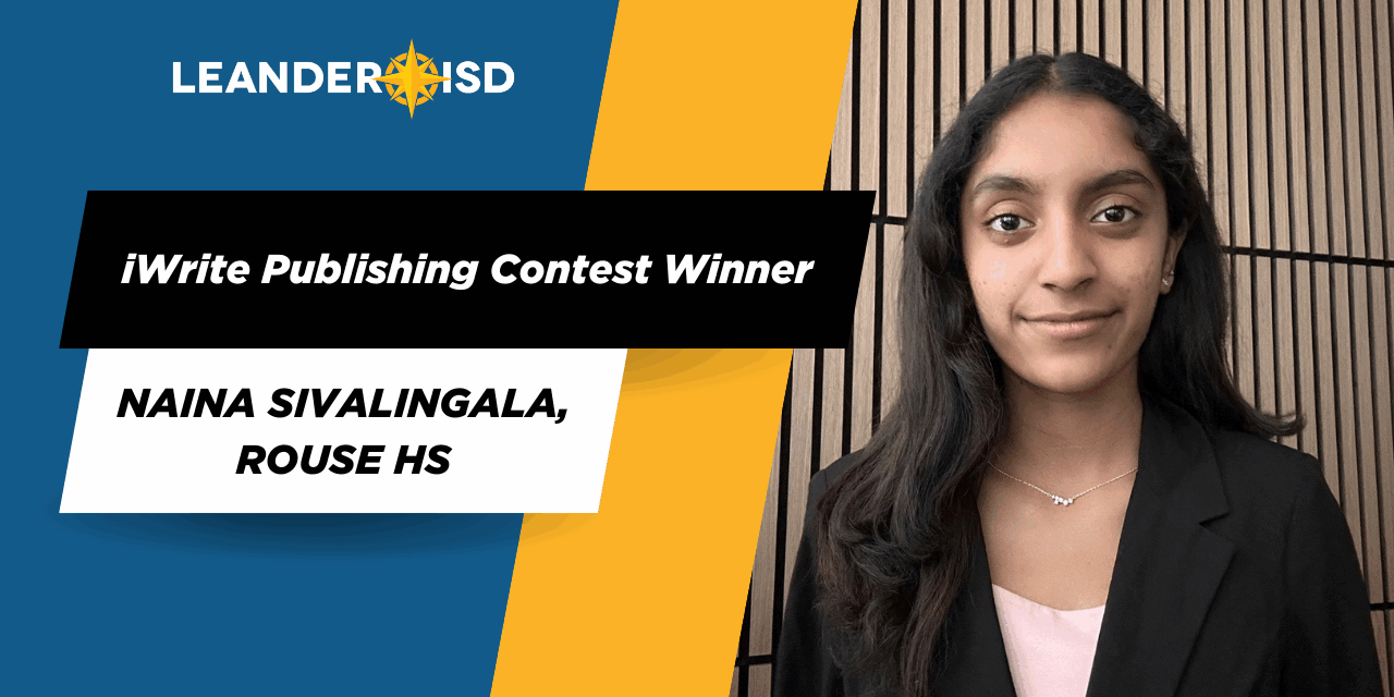 Rouse HS Student Named iWrite Publishing Contest Winner | Leander ISD News